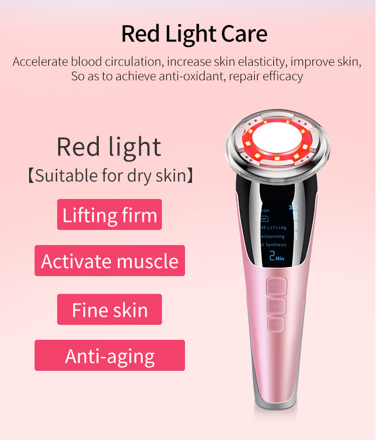 5 in 1 EMS Galvanic Hot and Cold Face Beauty Instrument